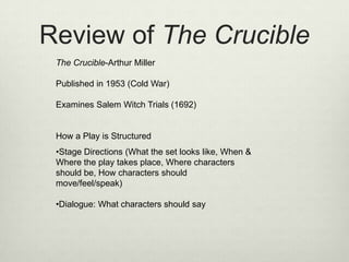 Day 5 act 1 crucible | PPTX