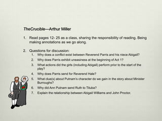 Day 5 act 1 crucible | PPTX