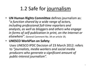 Safety of journalists in the changing media context | PDF