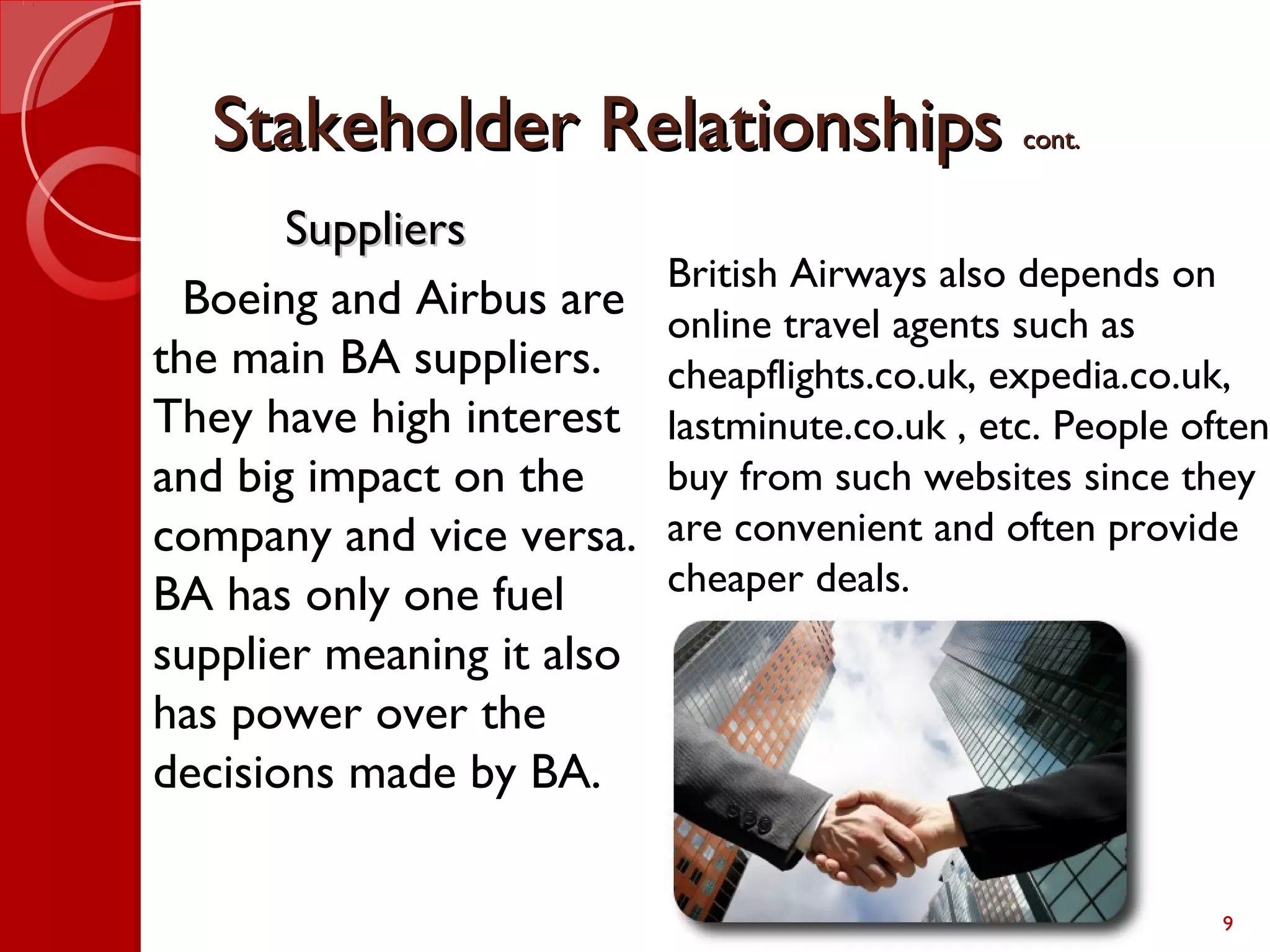 Case Study British Airways Stakeholder Analysis | PPT