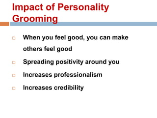 Personality Grooming | PPTX
