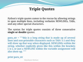 Day5 String python language for btech.pptx | Free Download