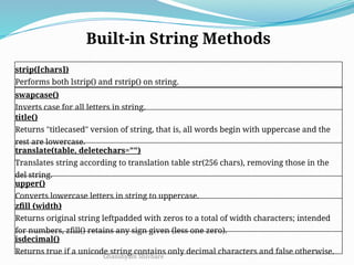 Day5 String python language for btech.pptx | Free Download