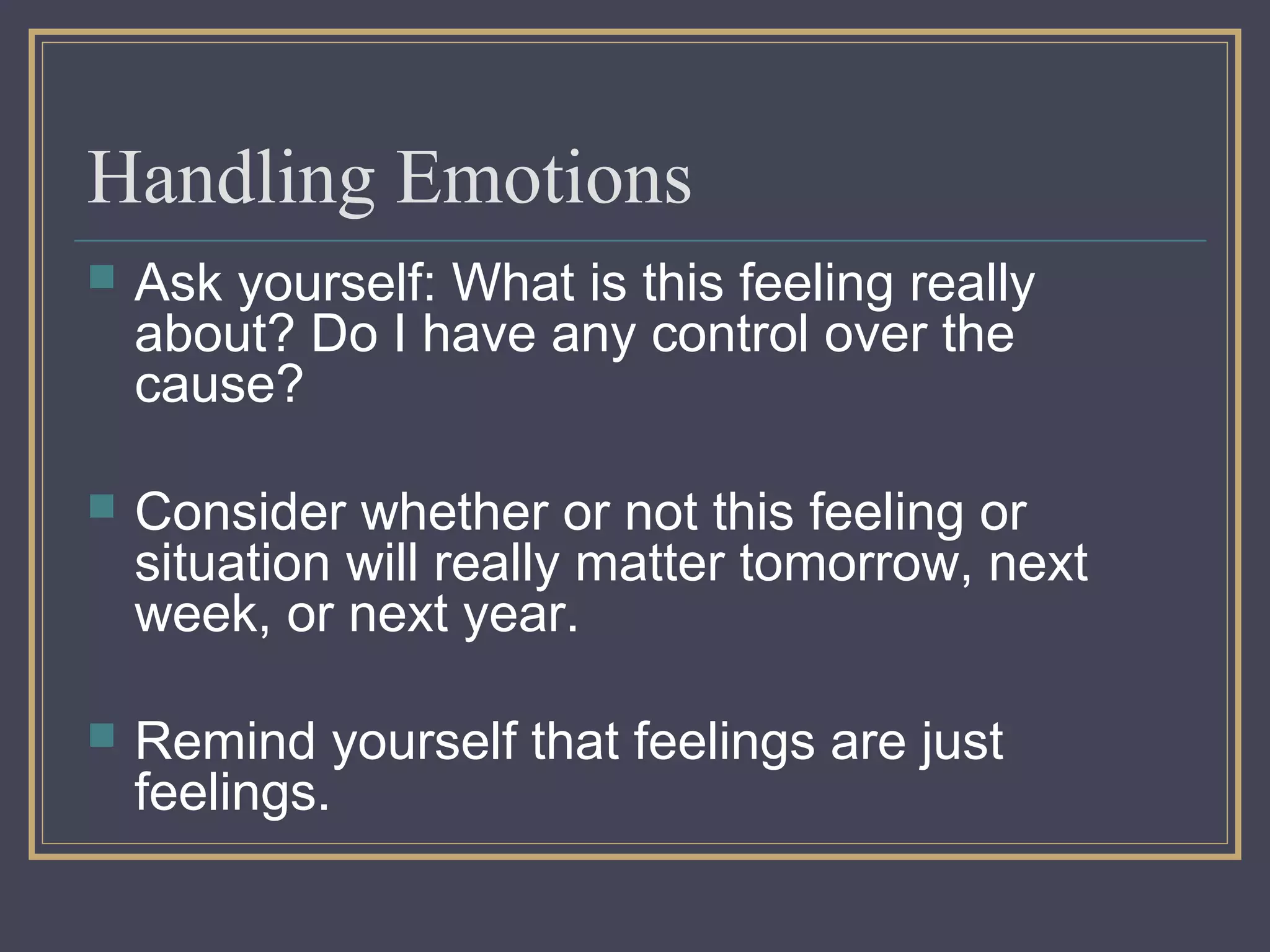 Mental & Emotional Health | PPT