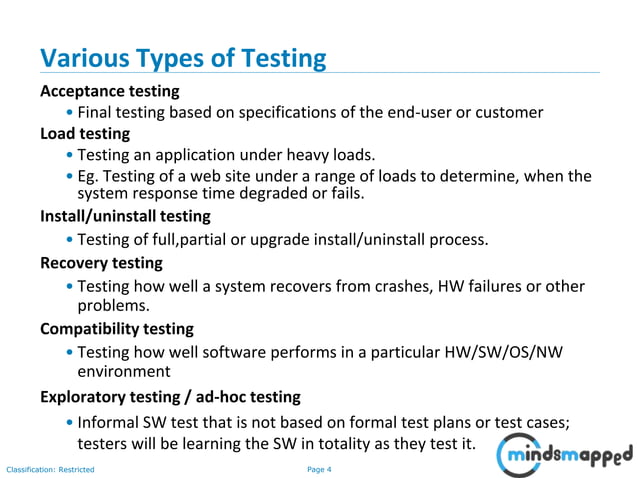 Session 06 - Types of Testing | PPTX