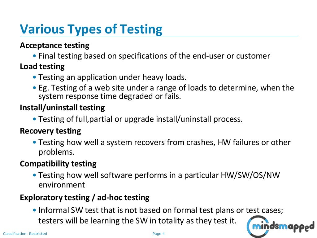 Types Of Testing