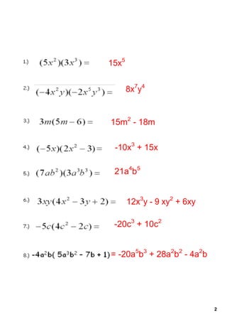 Day 6 multiplying binomials | PDF