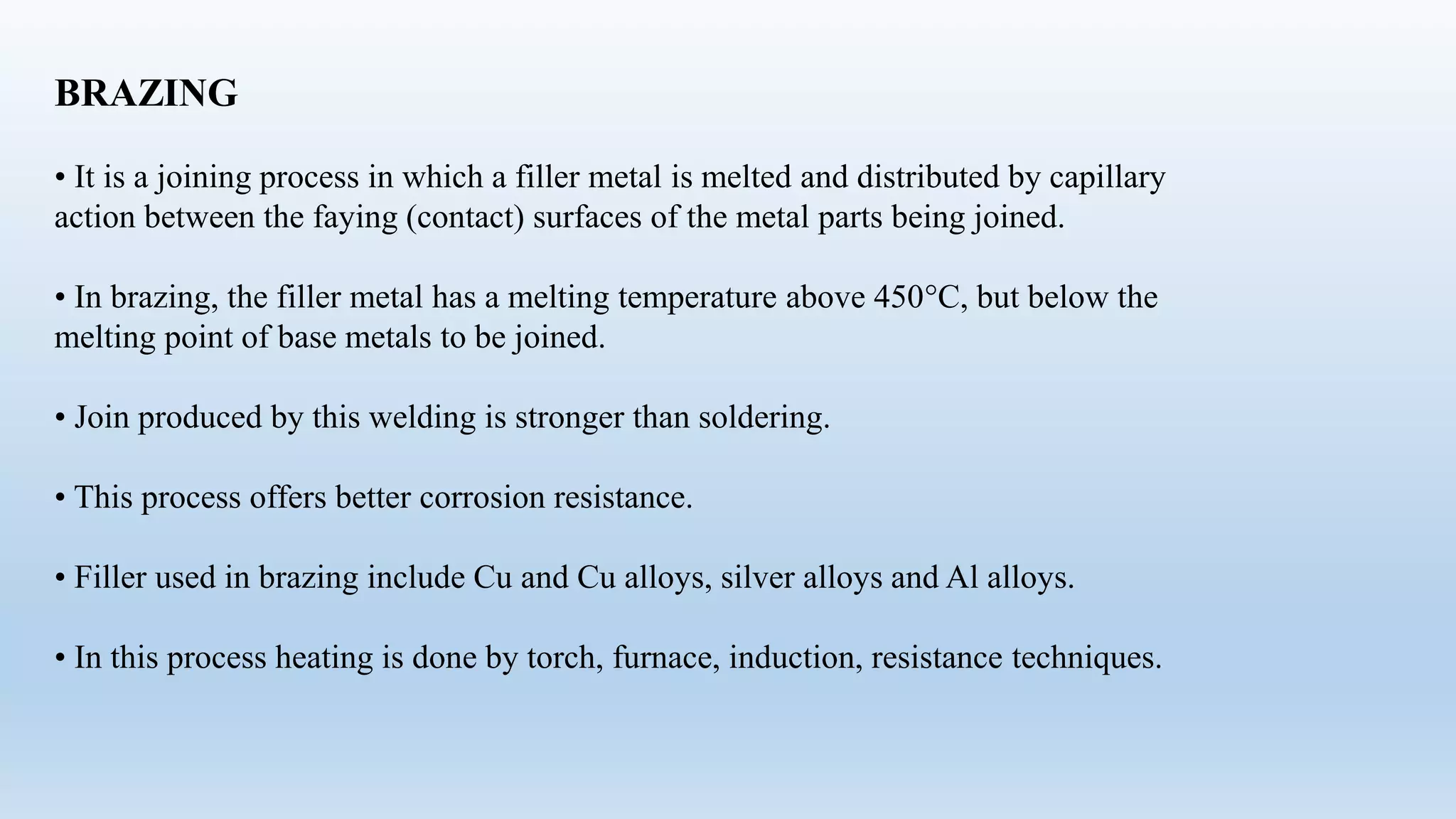 Metal Joining Process- Welding, Brazing and Soldering | PPTX