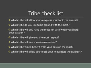 Discover your tribe | PPTX