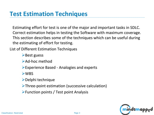 Session 07 - Estimation Technique | PPT