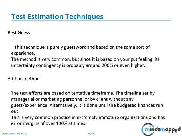Session 07 - Estimation Technique | PPT
