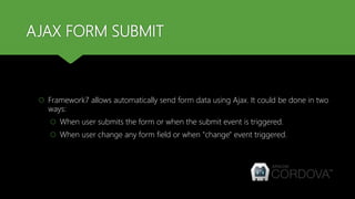 Cordova training - Day 7 - Form data processing | PPT