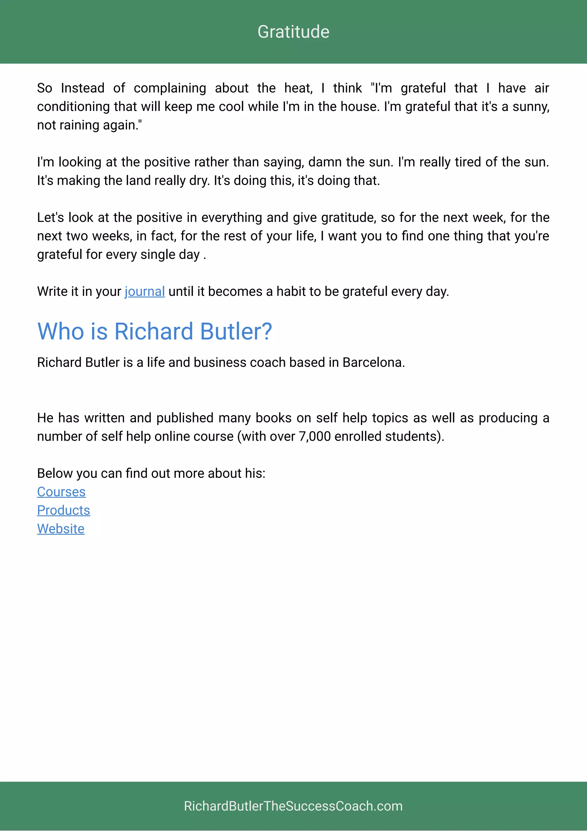 Day 7 - gratitude | PDF