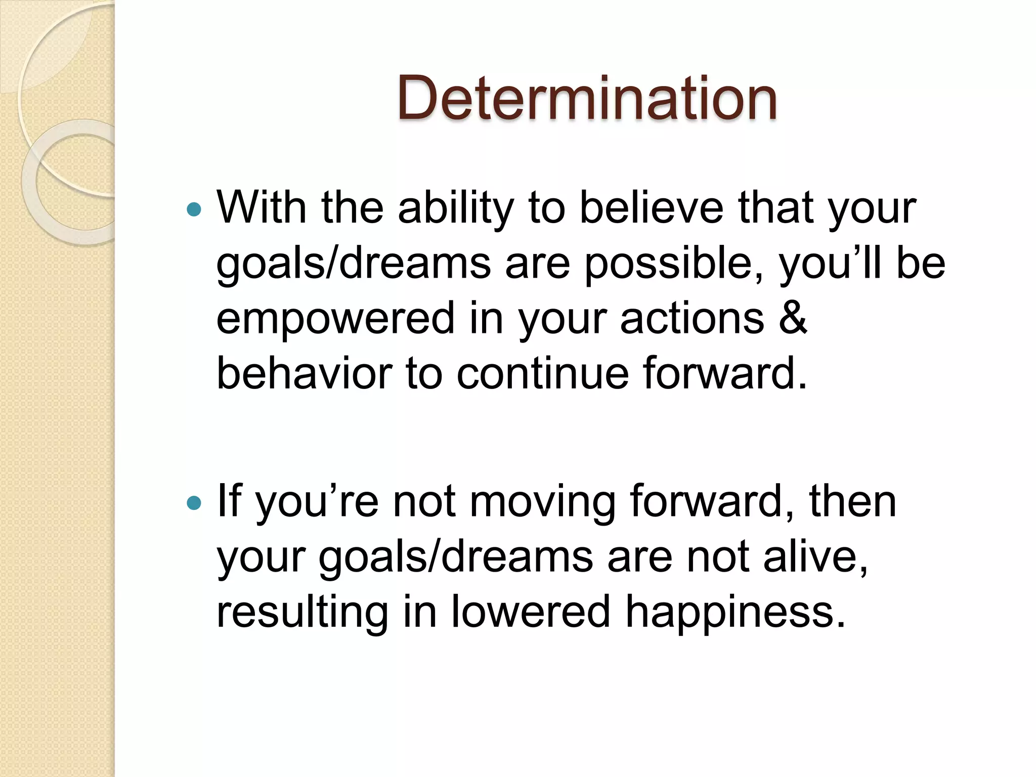 Keep Your Goals & Dreams Alive | PPT