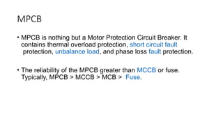 Motor Protection circuit breaker introduction | PPTX