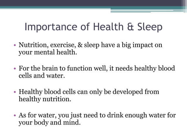 Nutrition, Exercise, & Sleep | PPTX | Nutrition | Healthy Living