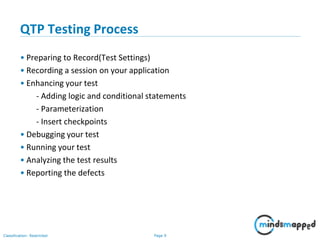 Quick Test Professional (QTP/UFT) | PPSX