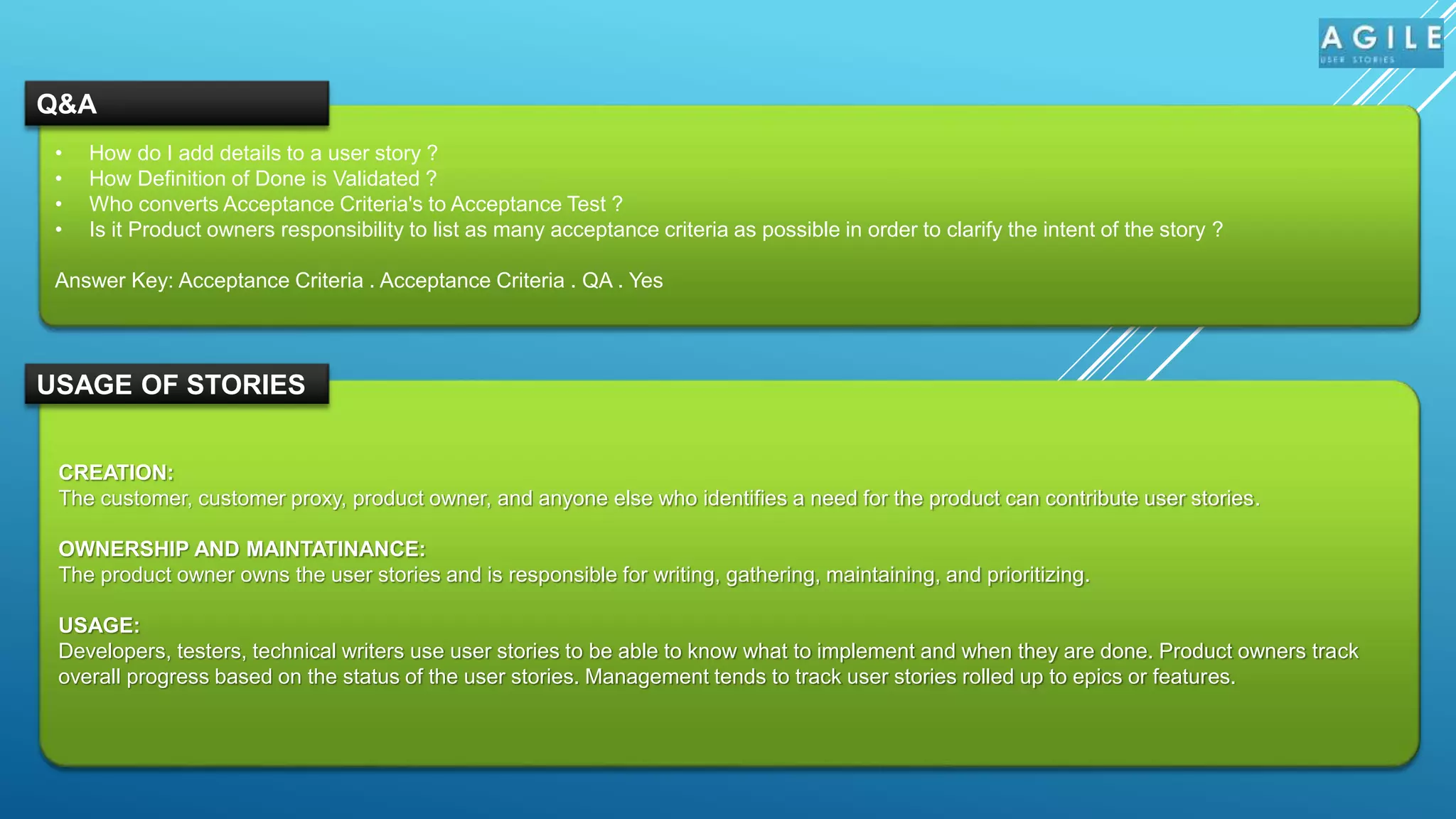 Agile User Stories | PPT