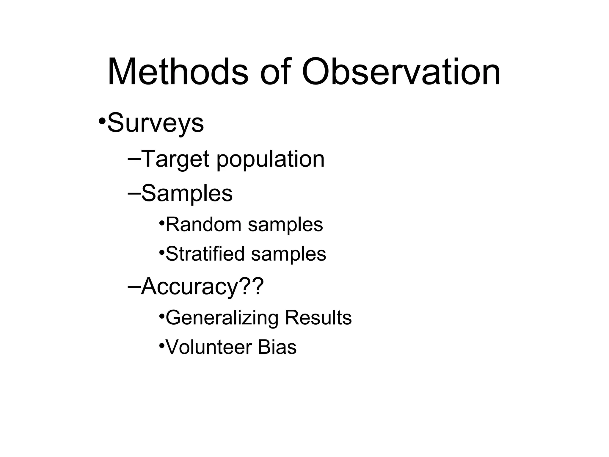 Day 7 Methods Of Observation | PPT | Science