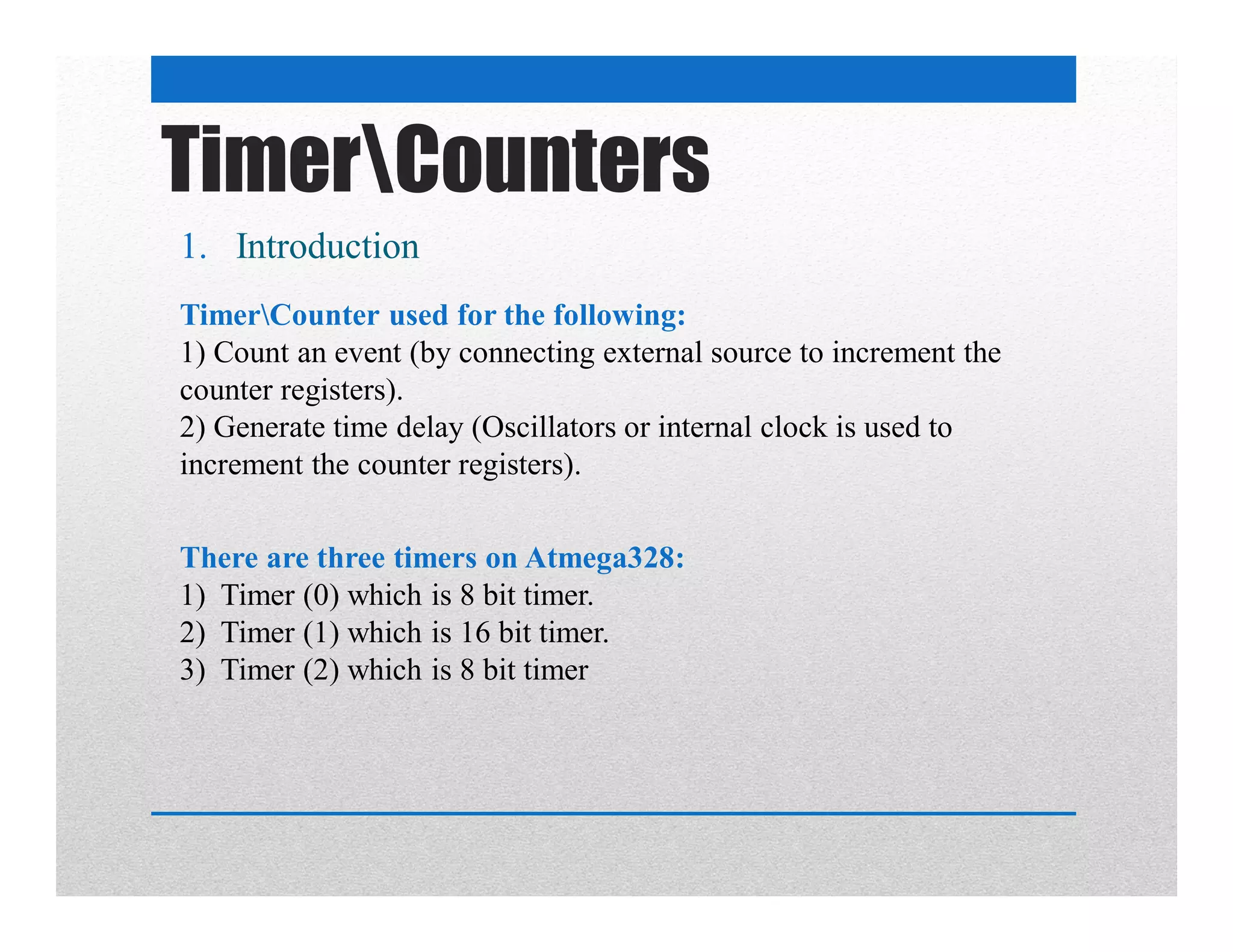 AVR_Course_Day7 timers counters and interrupt programming | PDF ...