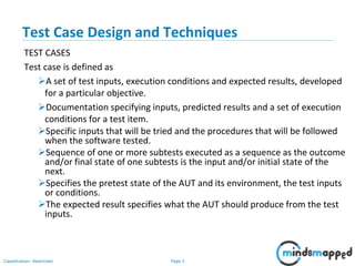 Session 08 - Test Case Design and Technique | PPTX