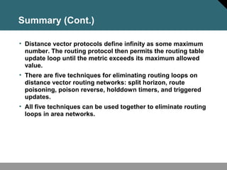Day 8 2 distance vector routing | PPT