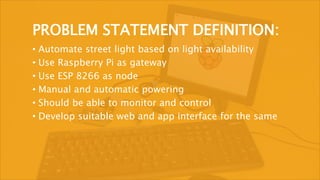 Street Light Automation, Controlling and Monitoring | PPTX