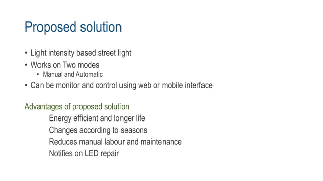 Street Light Automation, Controlling and Monitoring | PPTX