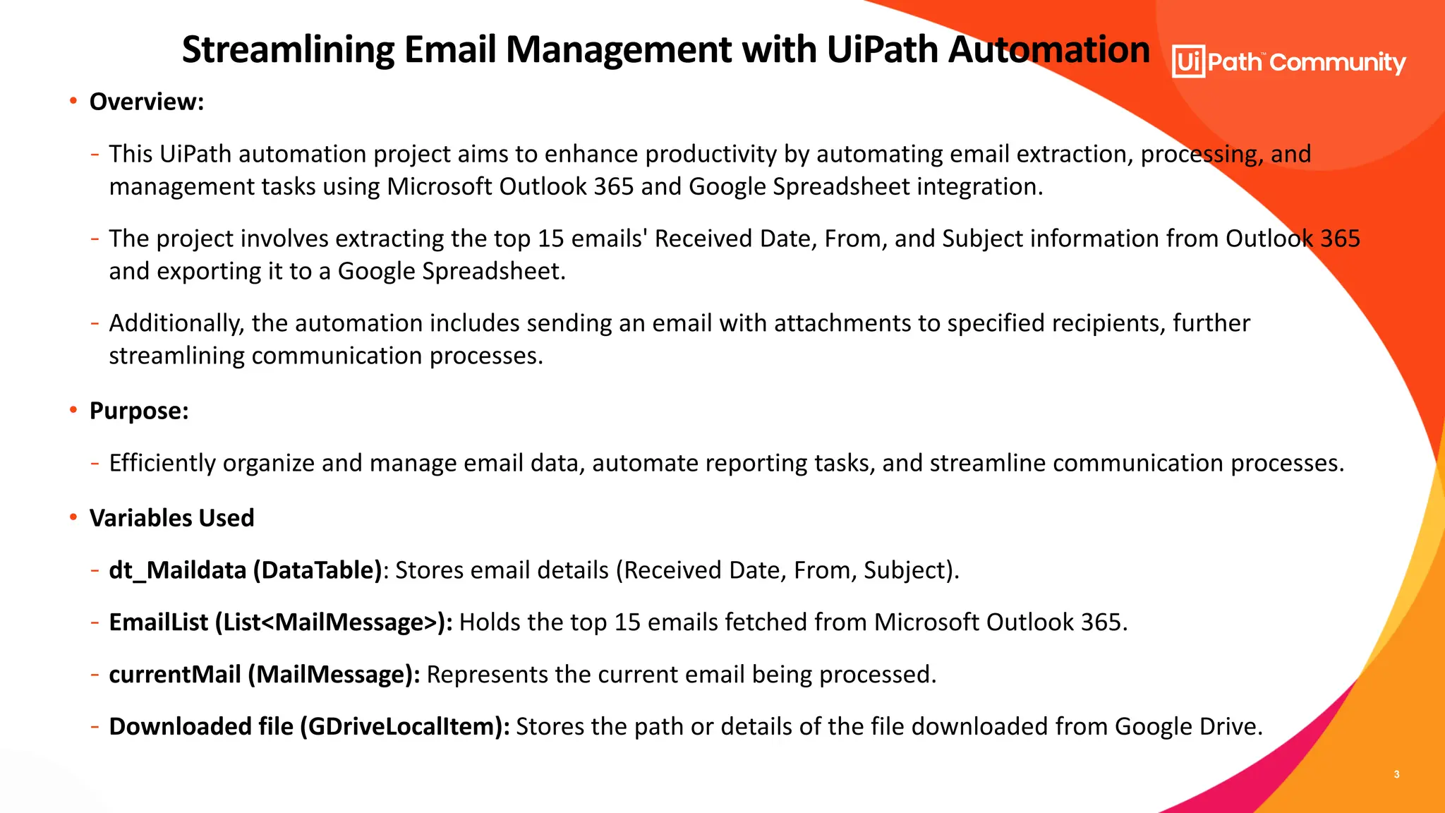 UiPath Studio Web workshop series - Day 8 | PPT