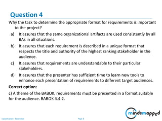 Business Analysis Question and Answers | PPT