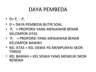 Daya pembeda | PPT