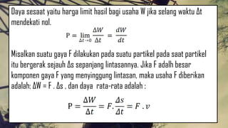 Daya dan efisiensi klmpok 5 | PPTX