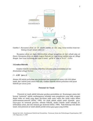 Daya hantar hidrolik dan permeabilitas | PDF