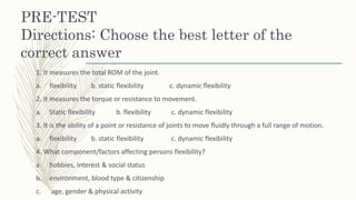 Assessing Flexibility | PPTX