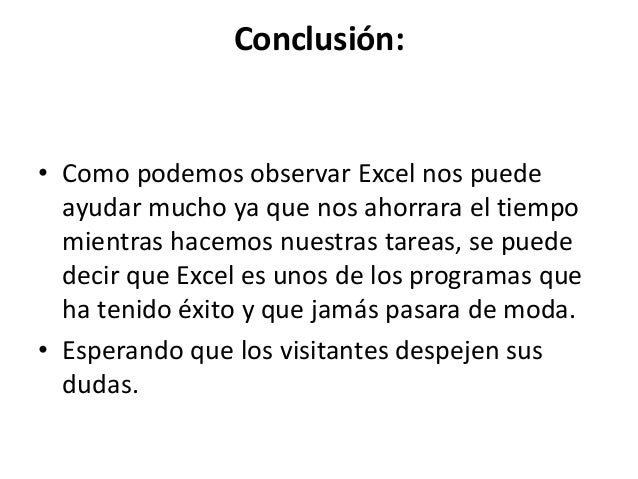 excel y sus funciones