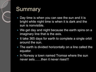 Day and night | PPTX