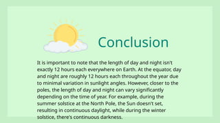 Day and Night Cycle Science Presentation | PPTX