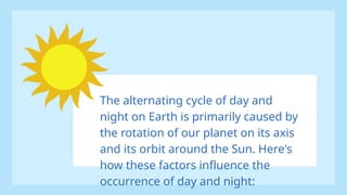 Day and Night Cycle Science Presentation | PPTX