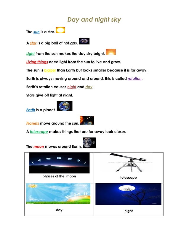 Day And Night Sky 1st | PDF