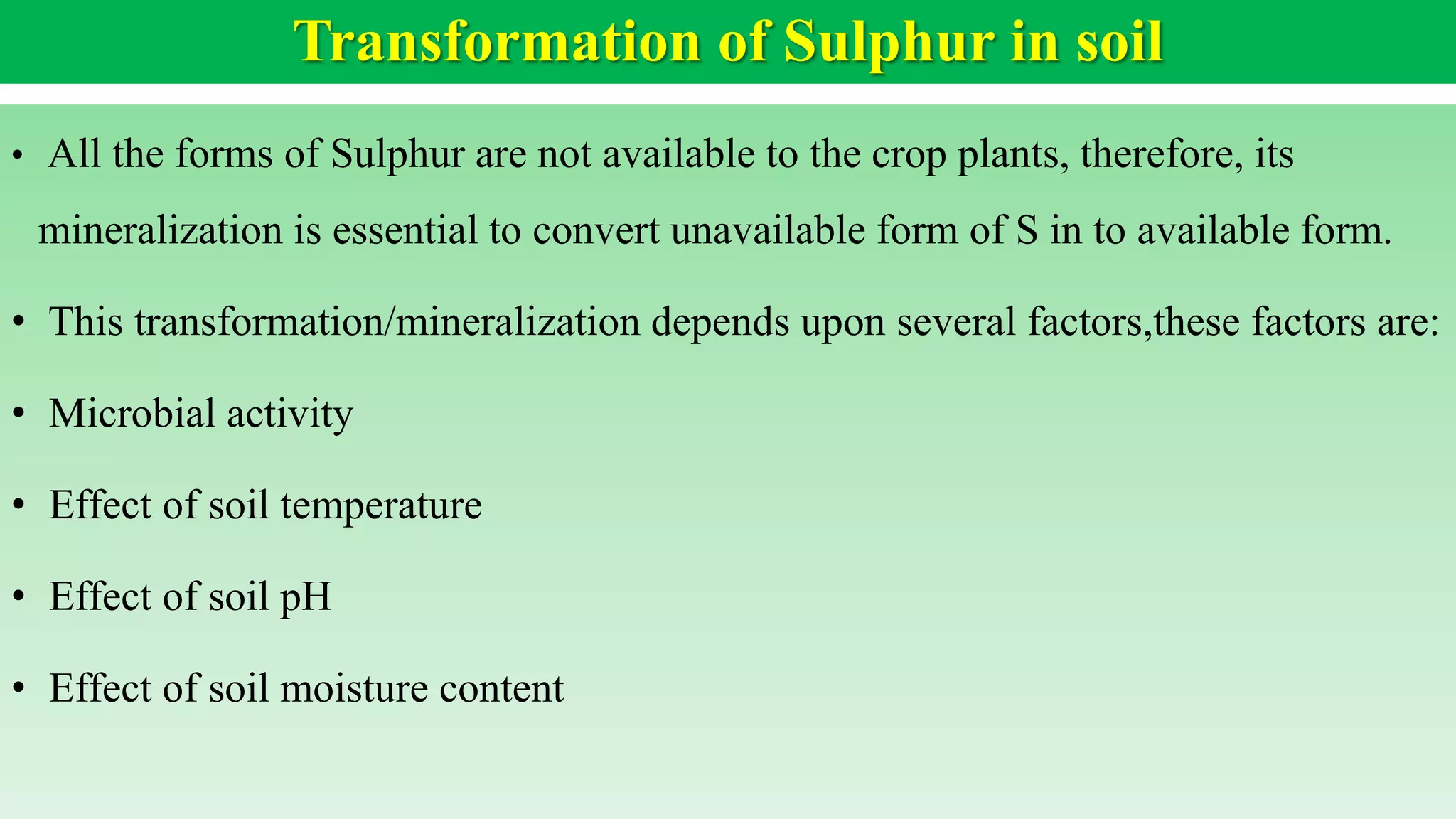 Sulphur | PPTX
