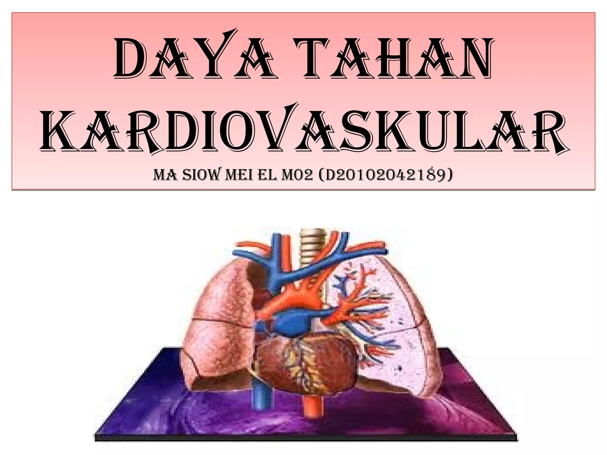 Daya tahan kardiovaskular | PPT