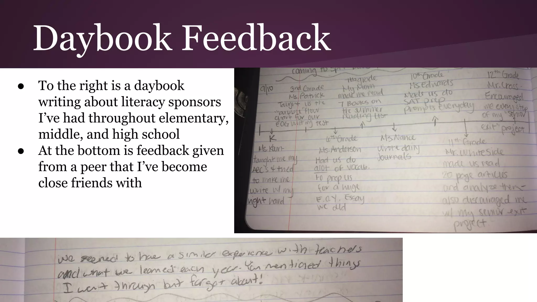 Daybook feedback | PDF