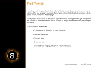 Daybreak Company Profile General layout and design | PPT