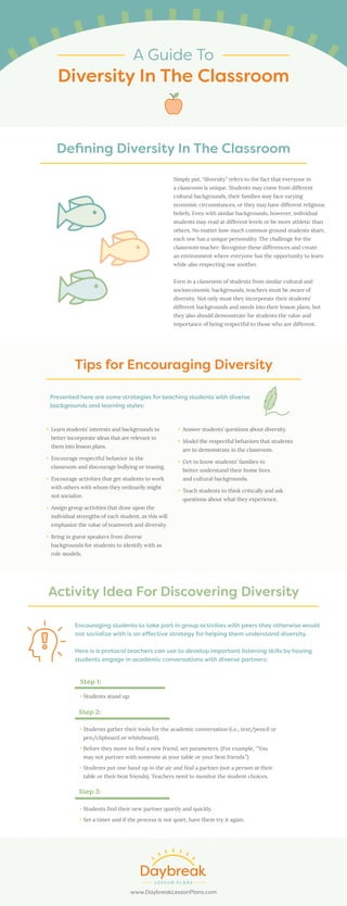 A Guide To Diversity In The Classroom | PDF