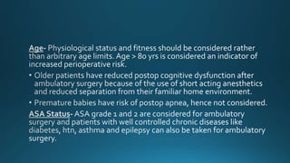 Day care anesthesia | PPTX