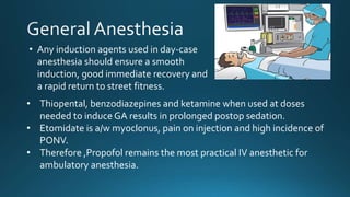Day care anesthesia | PPTX