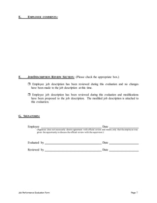 Daycare assistant director performance appraisal | DOCX