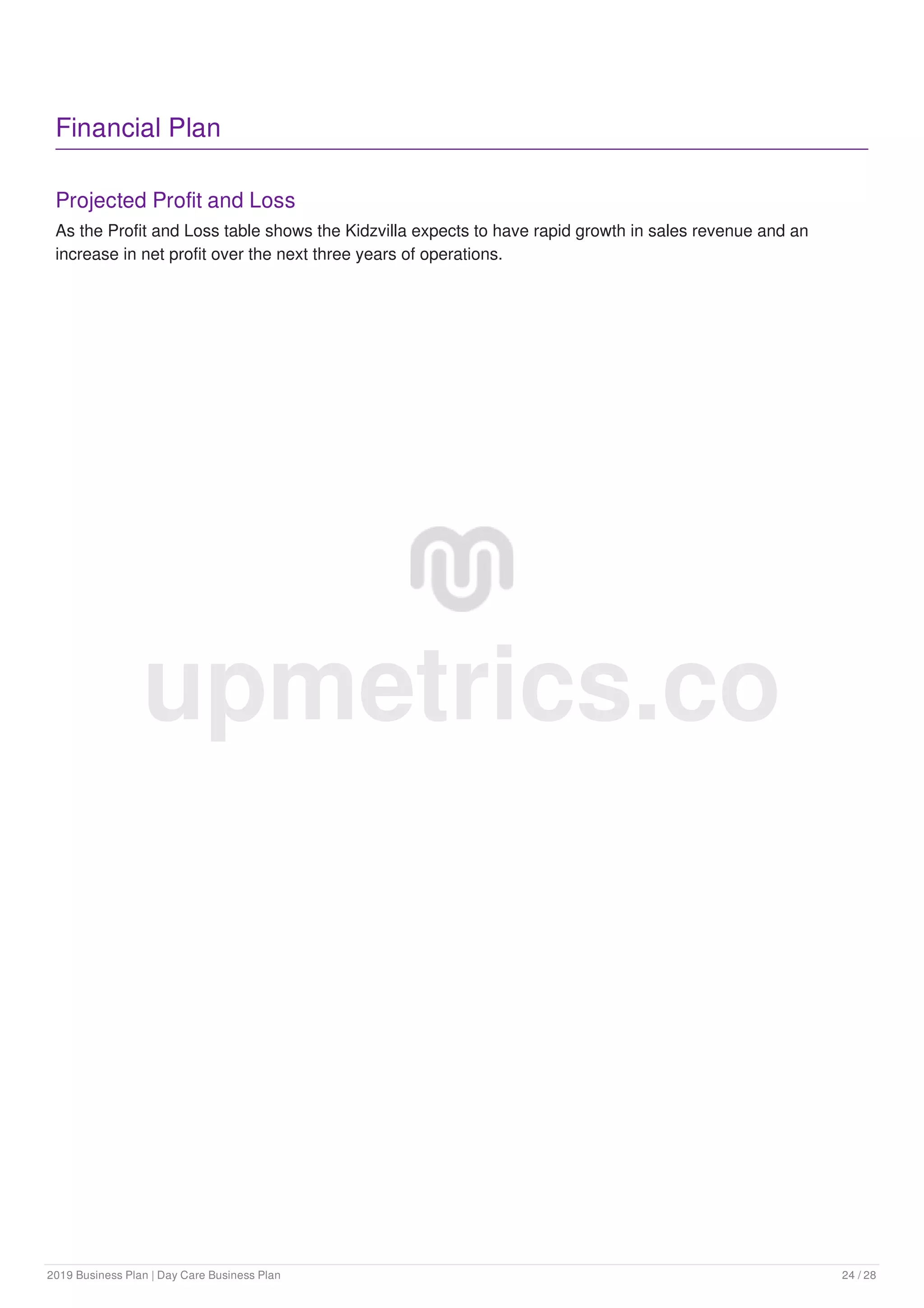 Day care business plan example | PDF