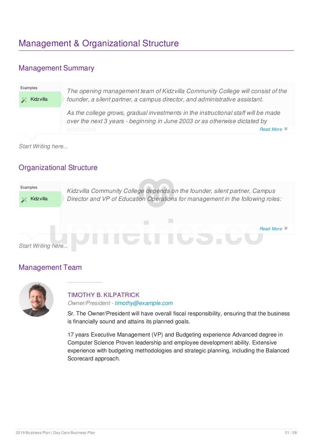 Day Care Business Plan Example day-care-business-plan-example