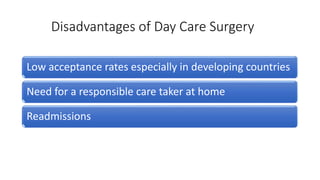 Day care surgery power point presentation | PPT